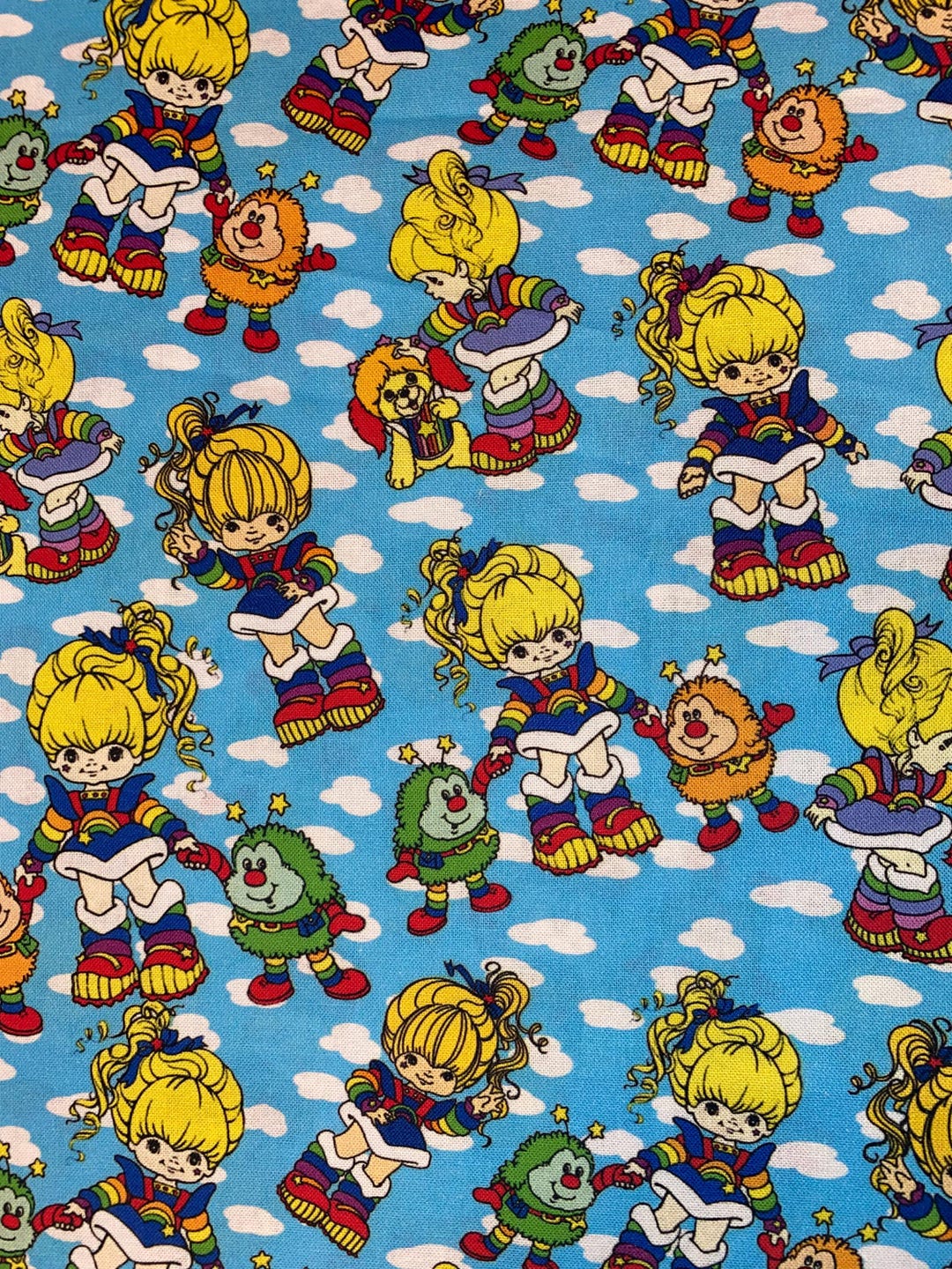 1/2 Yard RAINBOW BRITE 100% Cotton Fabric Customize Your Sewing Project ...