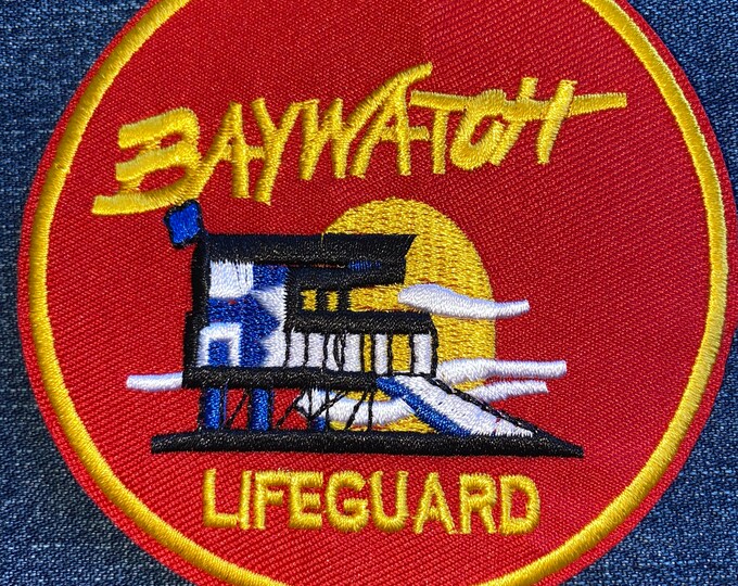 BAYWATCH LIFEGUARD Embroidery Patch Iron on Customize Your Denim or ...