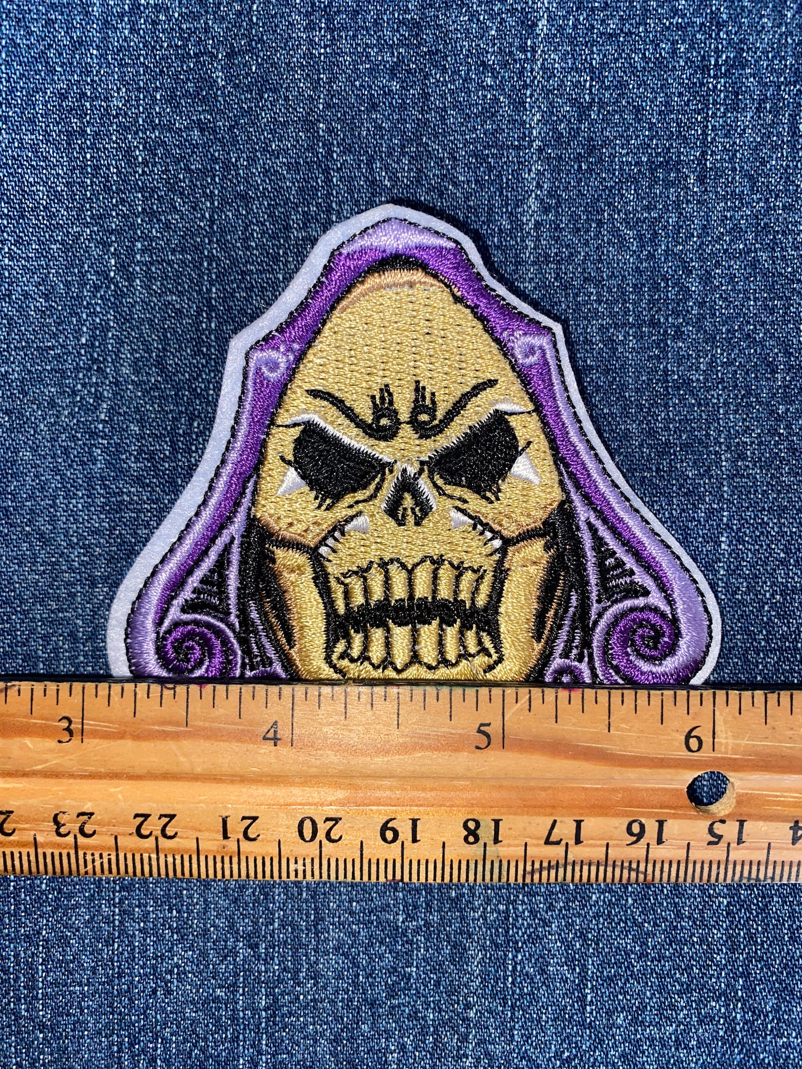 SKELETOR Embroidery Patch Use Customize Your Denim or Craft DIY Masters ...