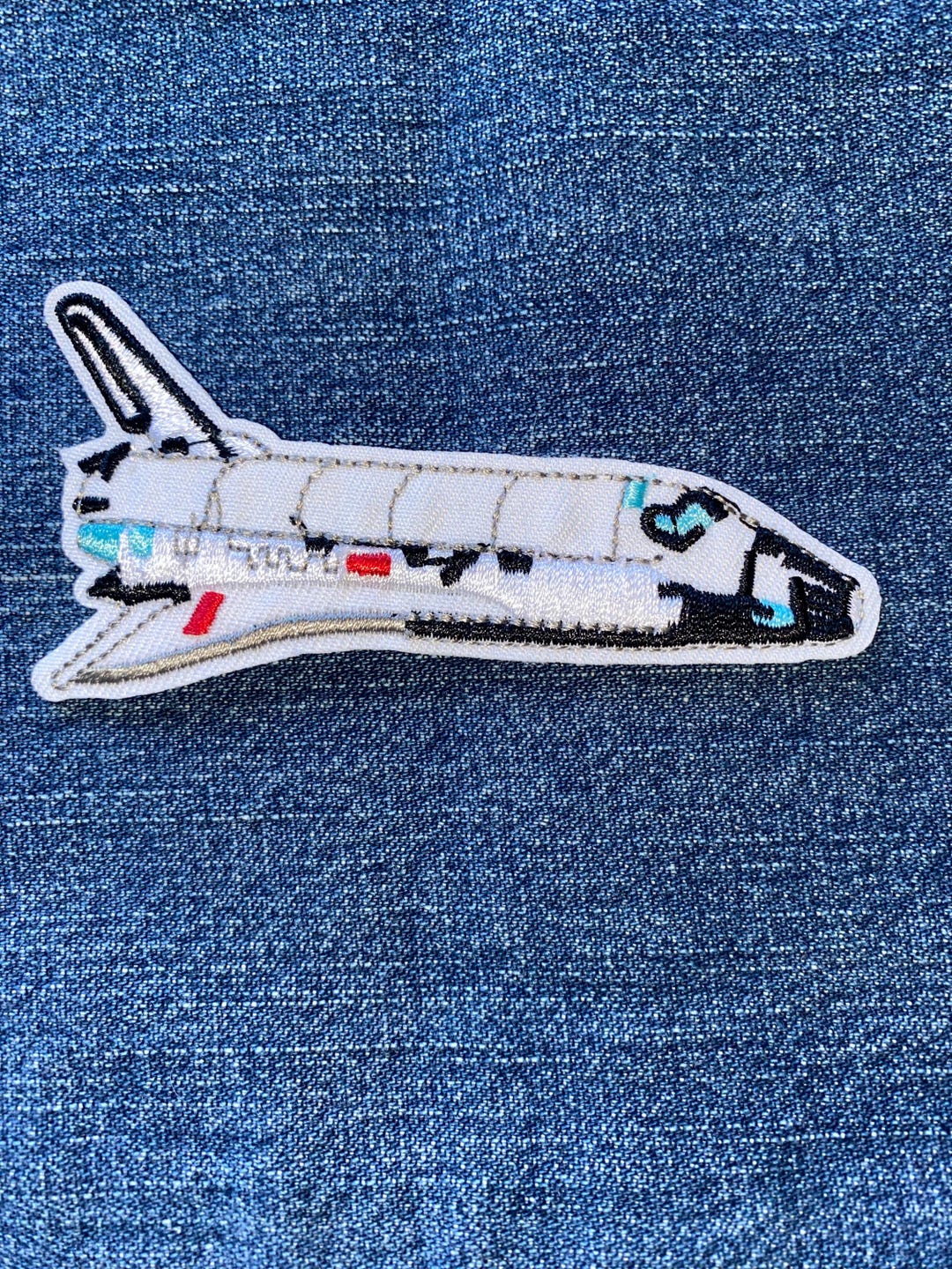 SPACE SHUTTLE Embroidery Patch Use Customize Your Denim or Craft DIY - Etsy