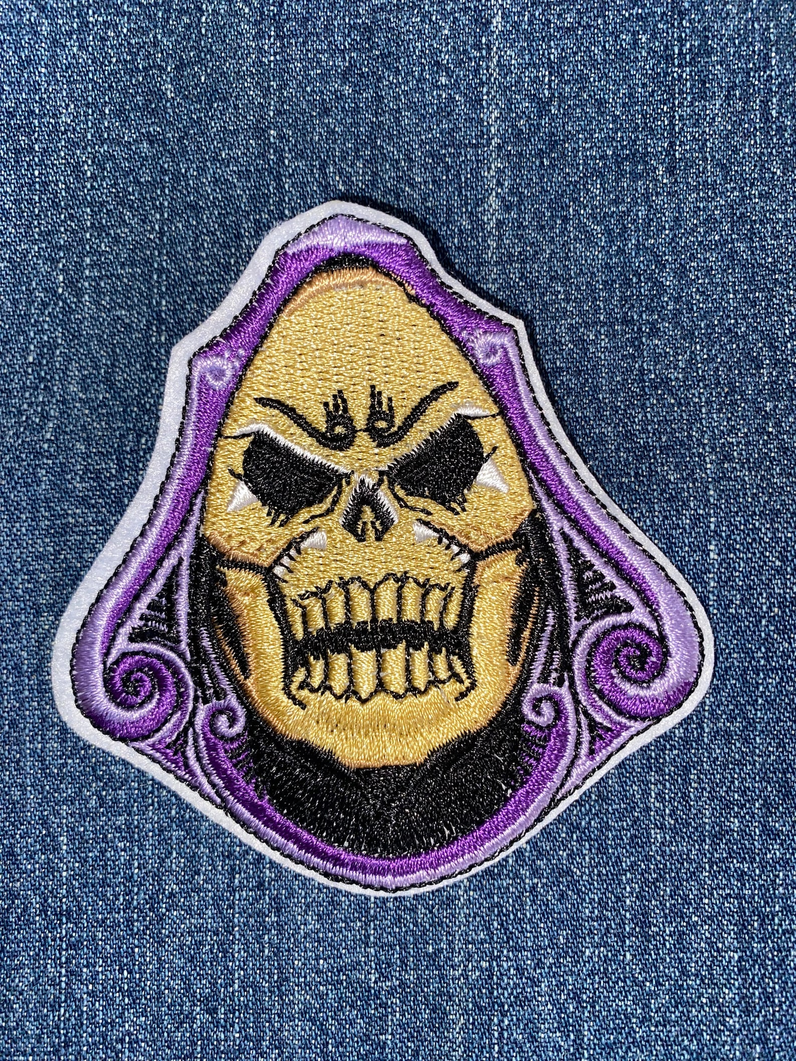 SKELETOR Embroidery Patch Use Customize Your Denim or Craft DIY Masters ...