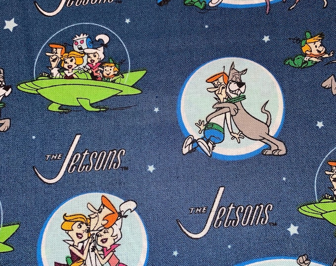 1/2 Yard THE JETSONS 100% Cotton Fabric Customize Your Sewing Project ...