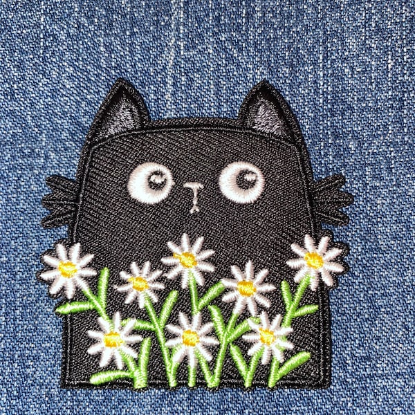 Cat Embroidery Patch - Etsy
