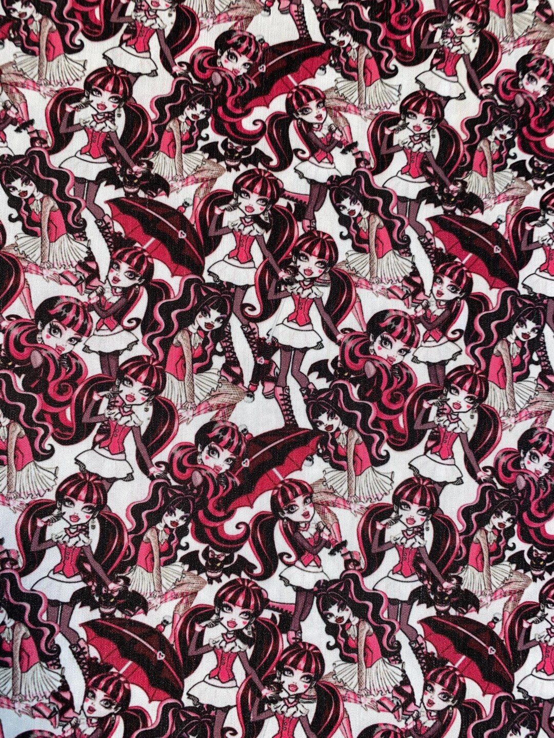 1/2 Yard DRACULAURA Polyester Blended Fabric Customize Your Sewing ...