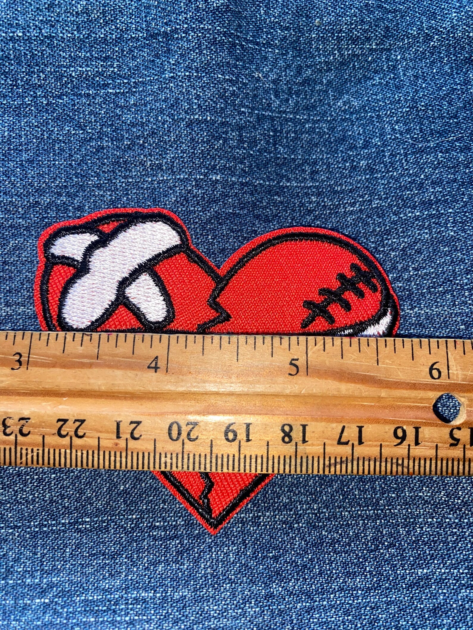 BROKEN HEART Embroidery Patch Use Customize Your Denim or Craft DIY - Etsy