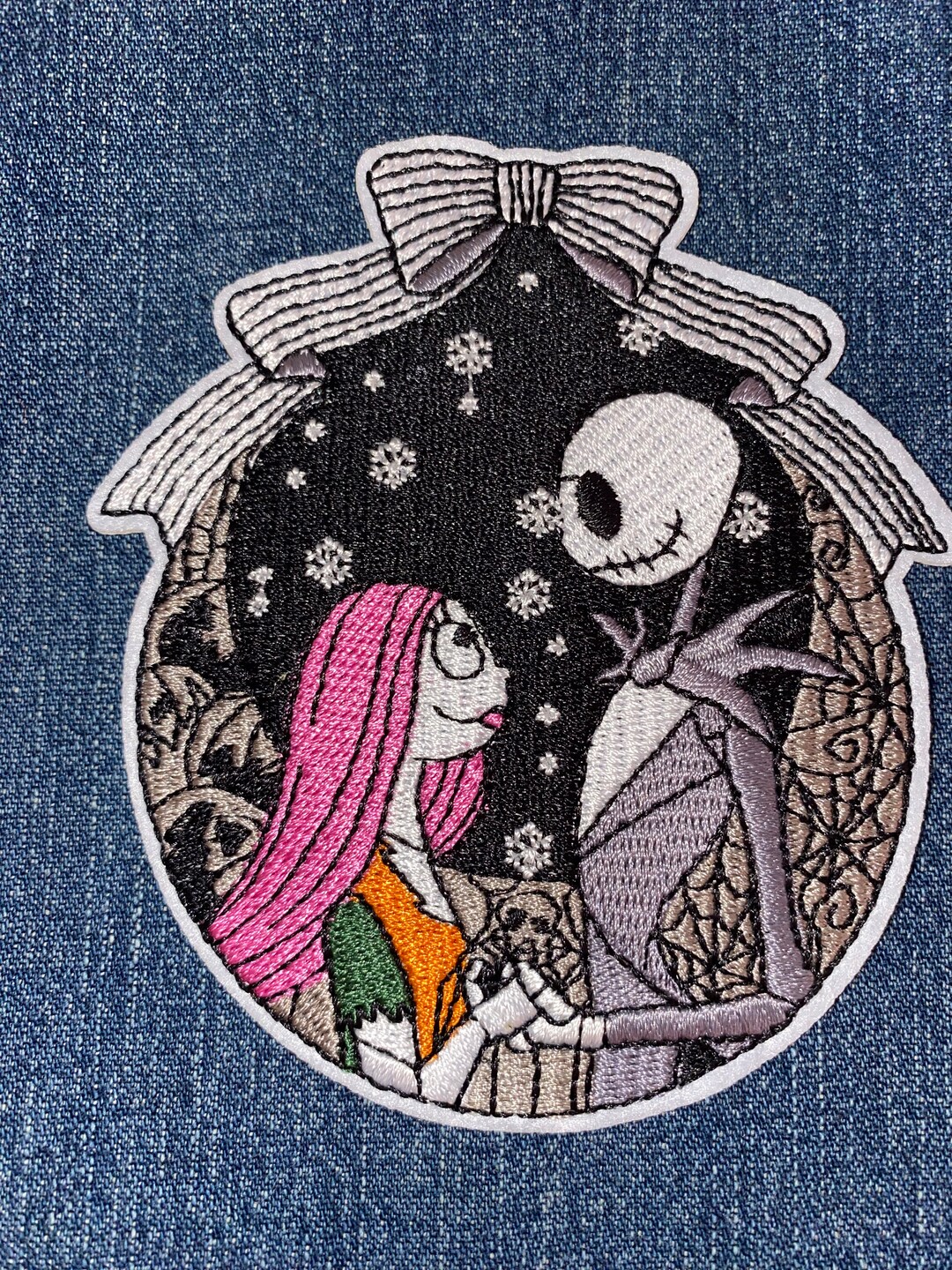 JACK & SALLY Embroidery Patch Iron on Customize Your Denim or Craft DIY ...