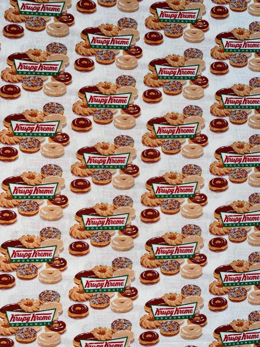 1/2 Yard KRISPY KREME 100% Cotton Fabric Customize Your Sewing Project ...