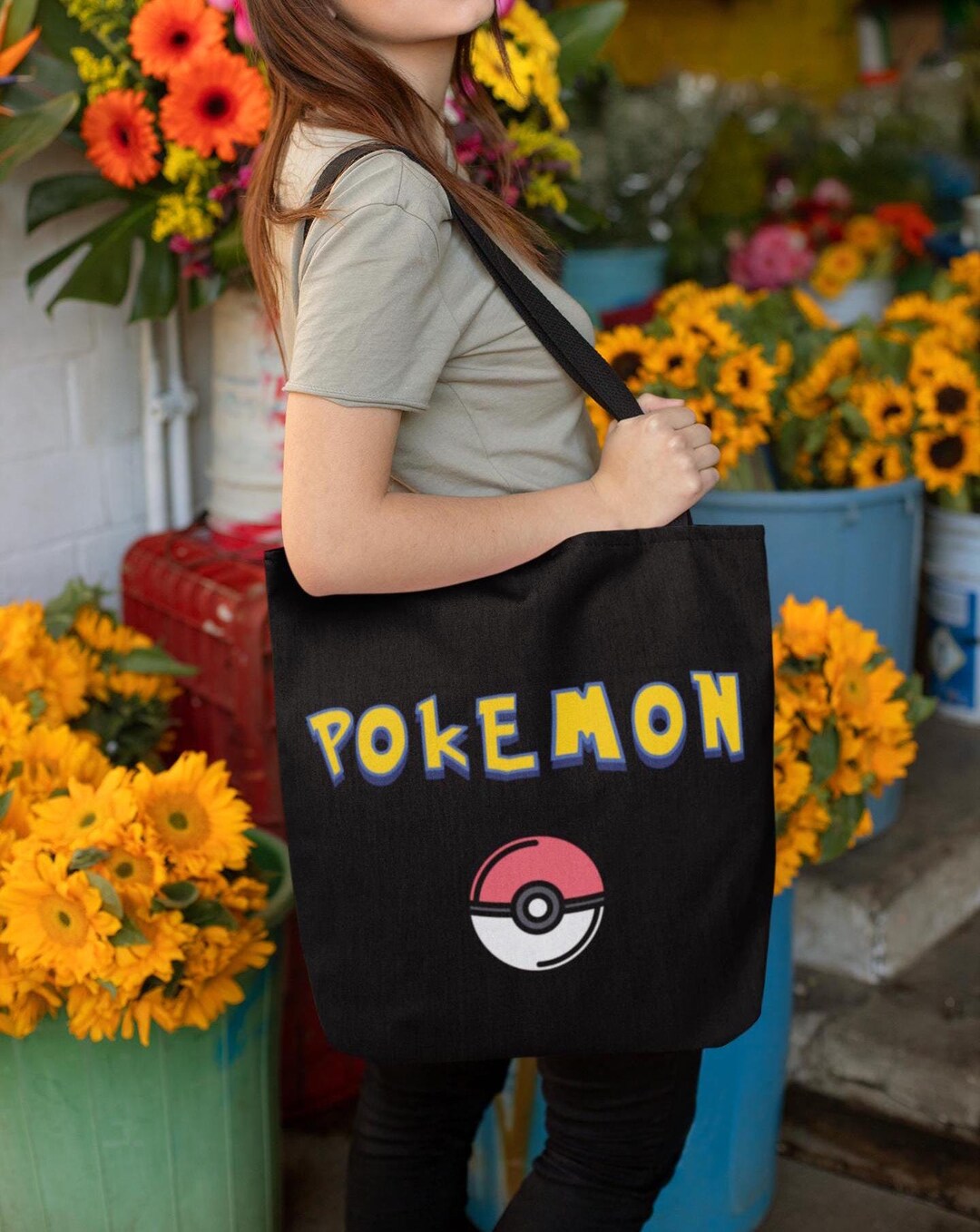 Pikachu Handbag, Pokémon Lover Tote Bag, Pokémon Themed Handbag ...