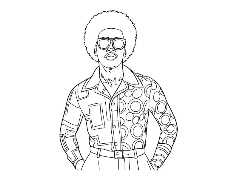 The 1970s Coloring Book Printable PDF – Retro 70s Nostalgia Coloring ...