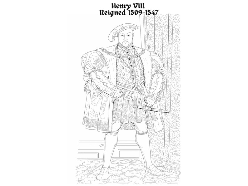 British Royal History Coloring Book – Kings and Queens of England ...