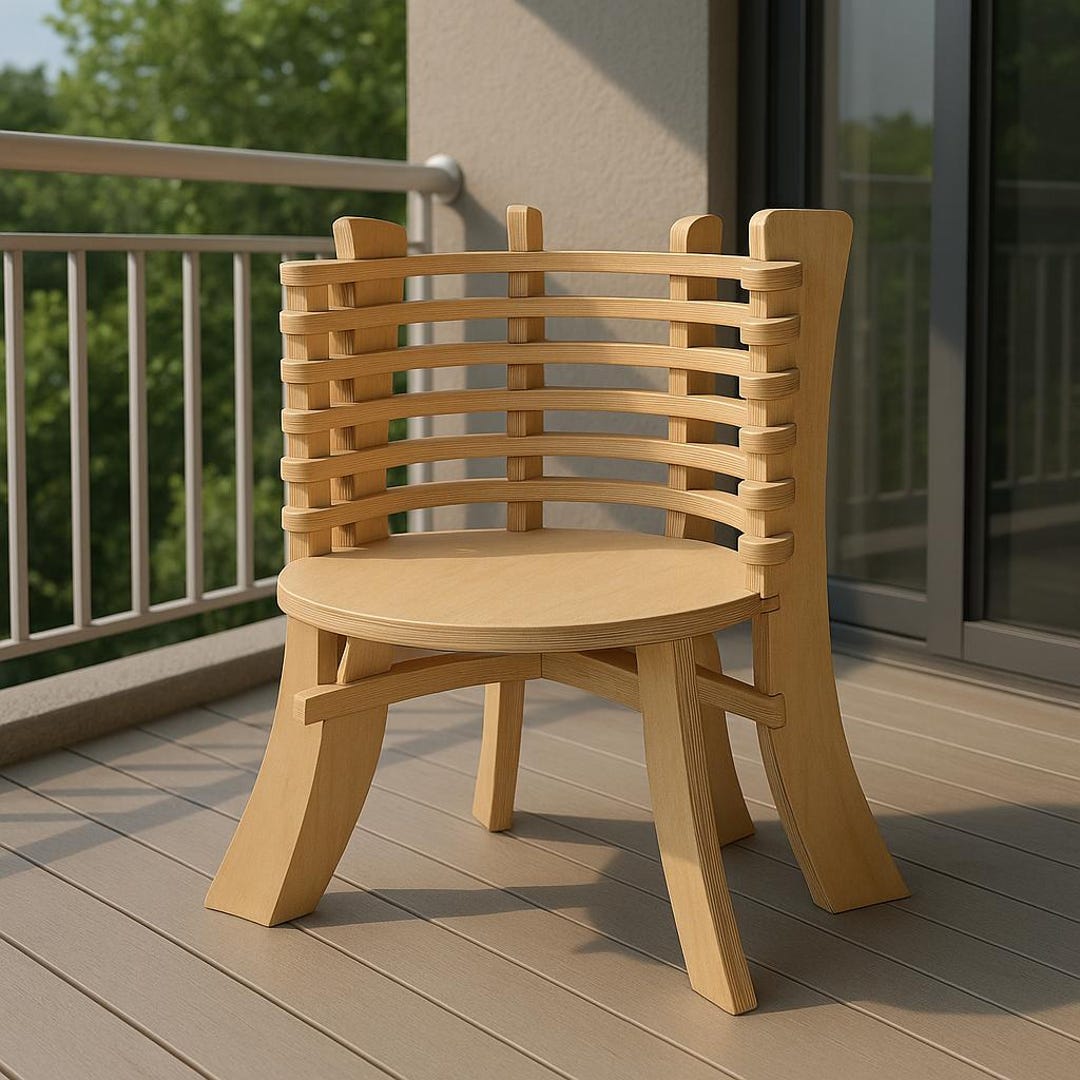 Modern CNC Plywood Chair | Interlocking System, Flat-pack, Easy ...