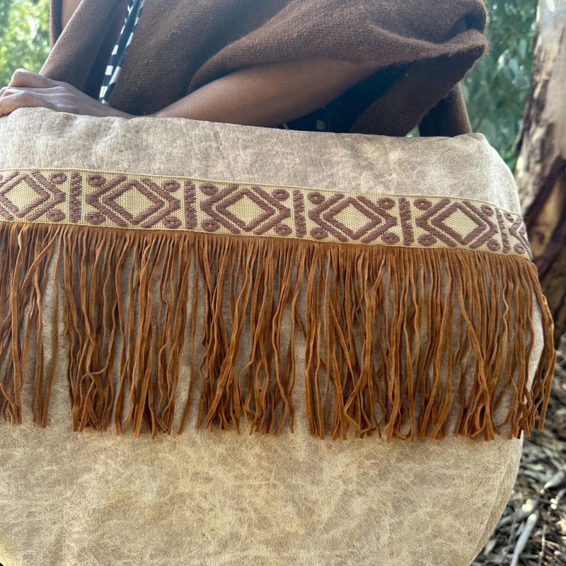 Beige Shaman Drum Bag - Etsy