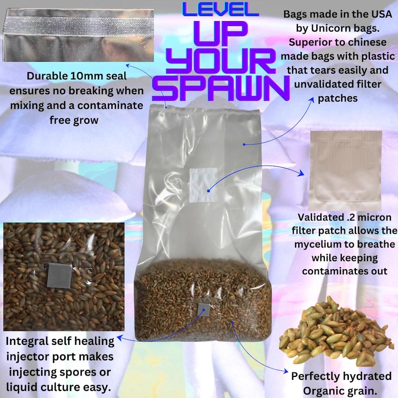3 Pack 5# Sterile Mushroom Grain Spawn Bags - Etsy