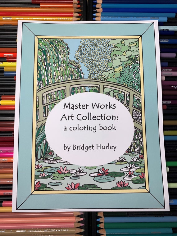 Master Works Art Collection Coloring Book Adult Coloring - Etsy