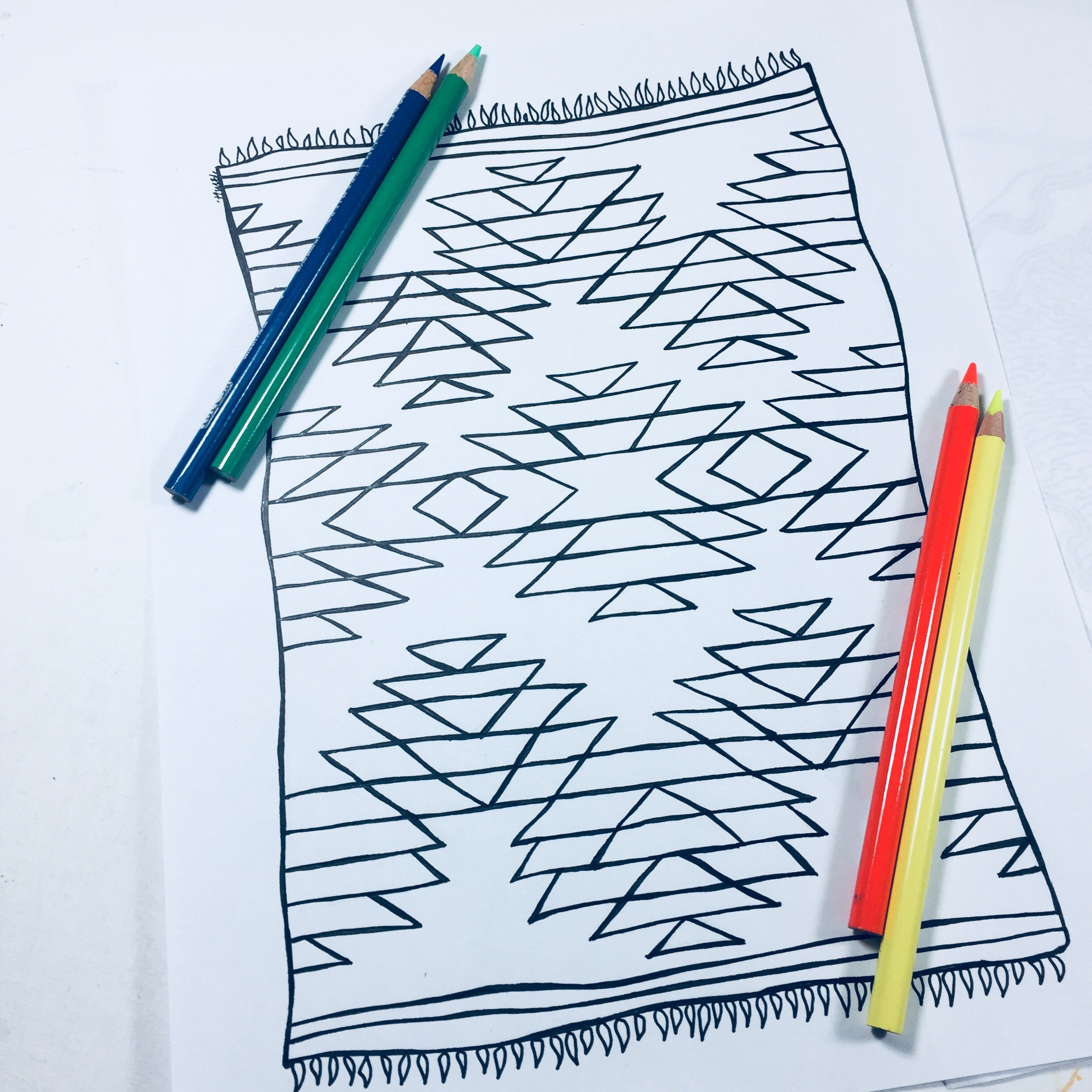 Digital Download Coloring Book, the American Southwest, Adult Coloring ...