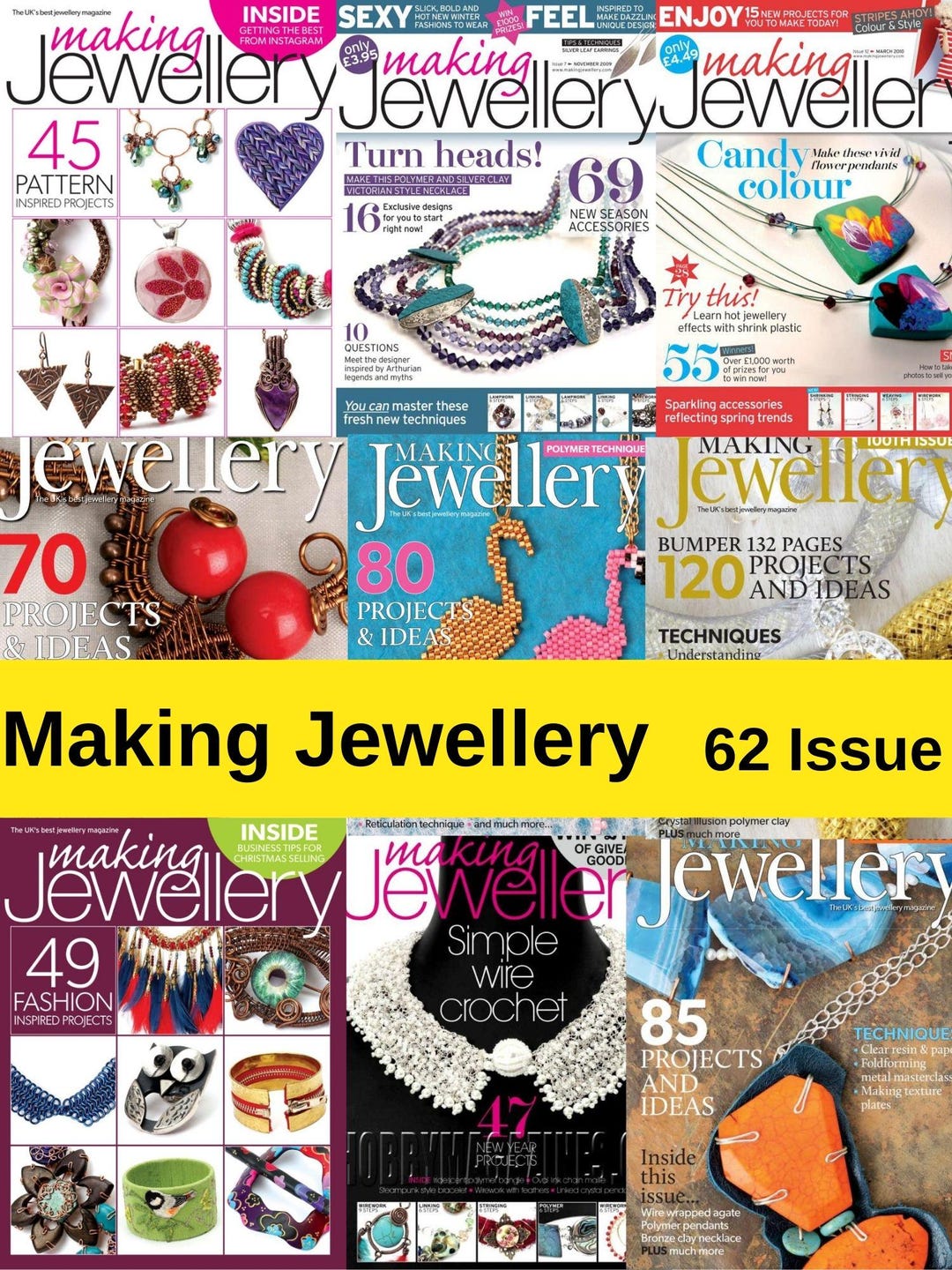 62 Issues of Jewellery Magazine - DIY Jewelry Crafting, Beads, Wirework ...