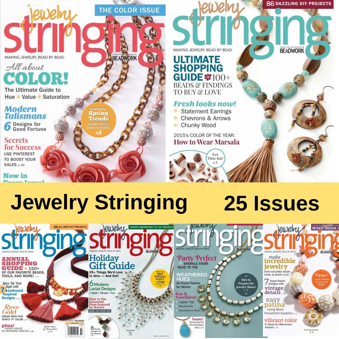 Jewelry Magazines - 25 Issue Digital PDF - Beaded Necklace, Bracelet ...