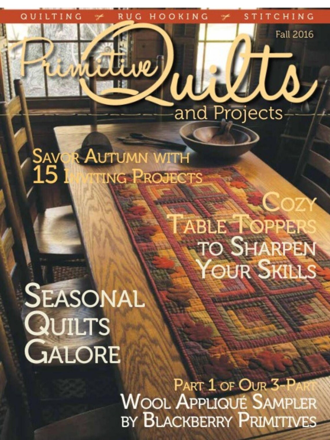 41 Primitive Quilts and Projects- Digital PDF Magazines Packed With ...