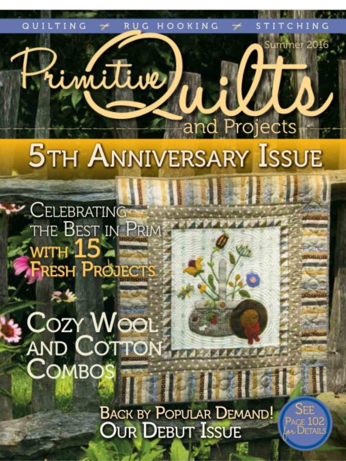 41 Primitive Quilts and Projects- Digital PDF Magazines Packed With ...