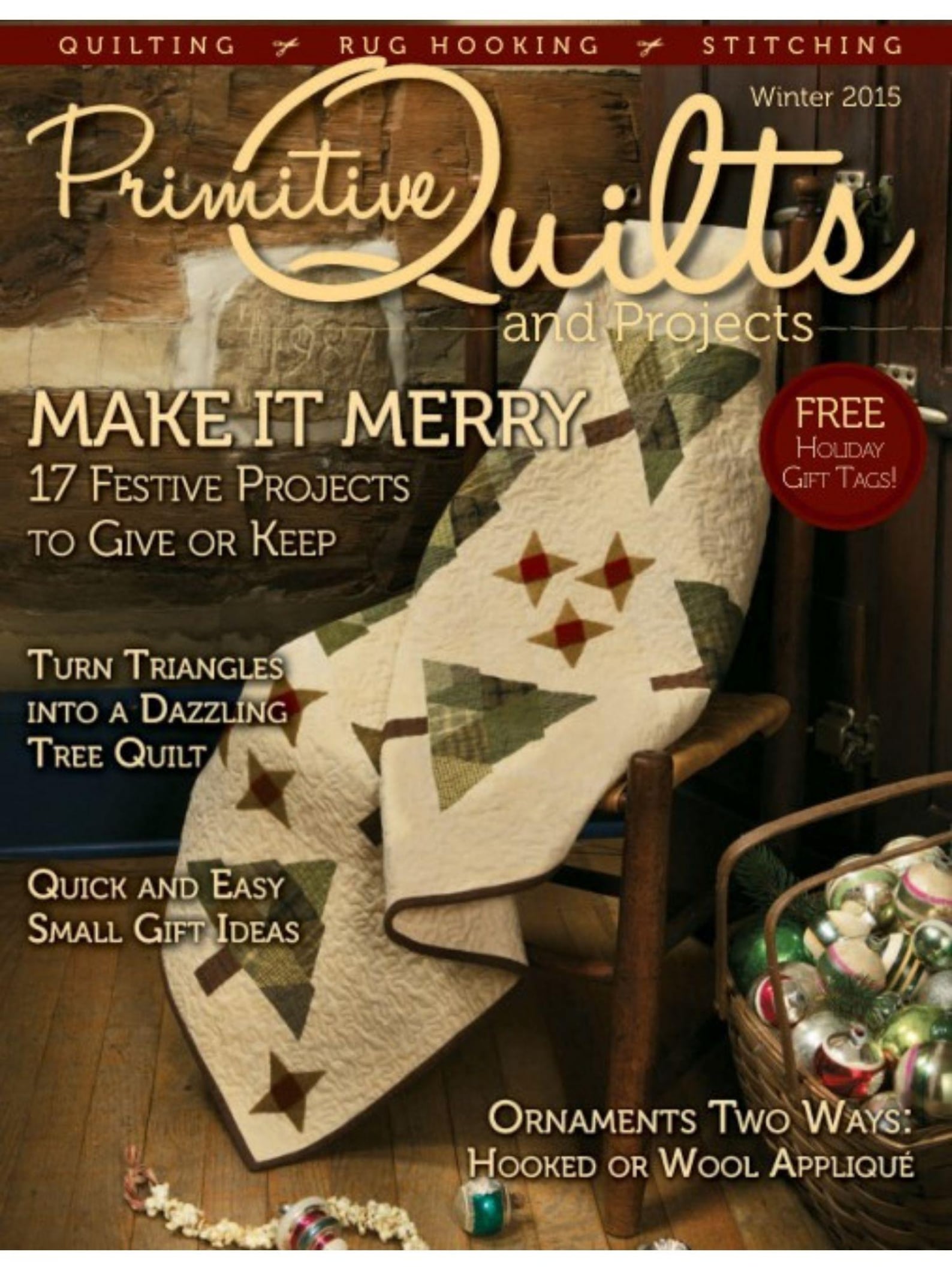 41 Primitive Quilts and Projects- Digital PDF Magazines Packed With ...