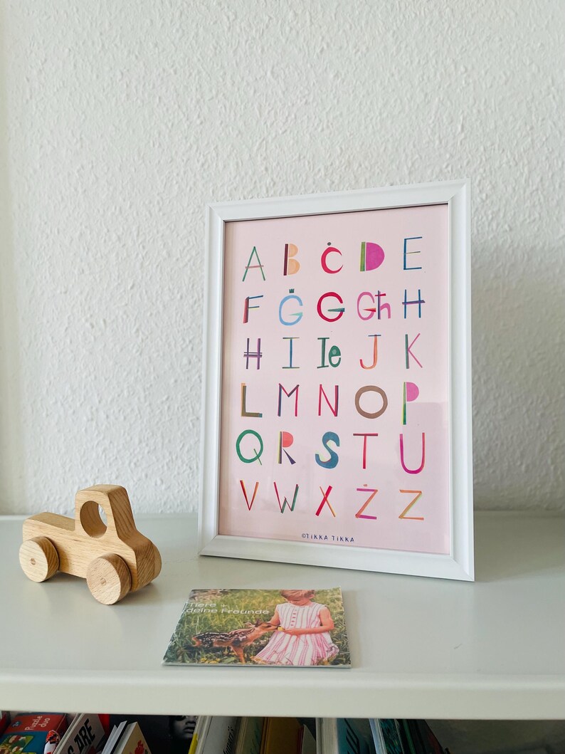 Tikka Tikka ABĊ Poster / Maltese ABC Poster / Handcrafted Alphabet Art ...