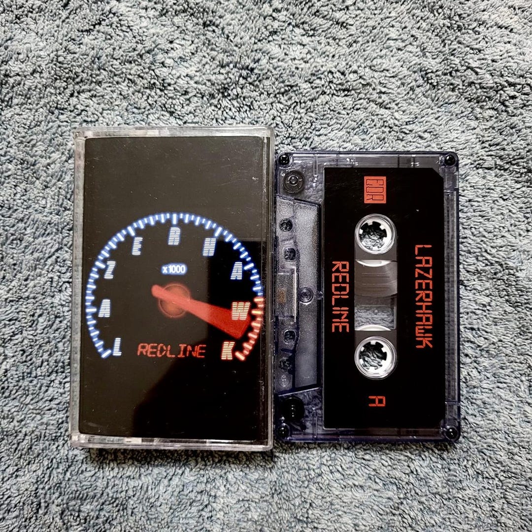Lazerhawk – Redline Cassette Tape Electronic, Synthwave - Etsy