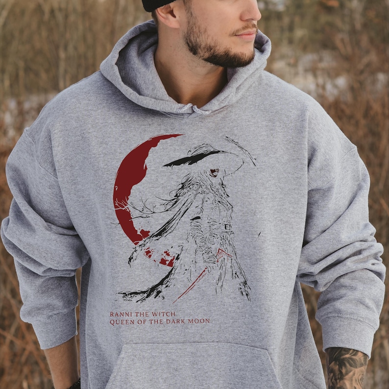 Elden Ring Ranni Sweatshirt, Queen of the Dark Moon Pullover, Soulslike ...