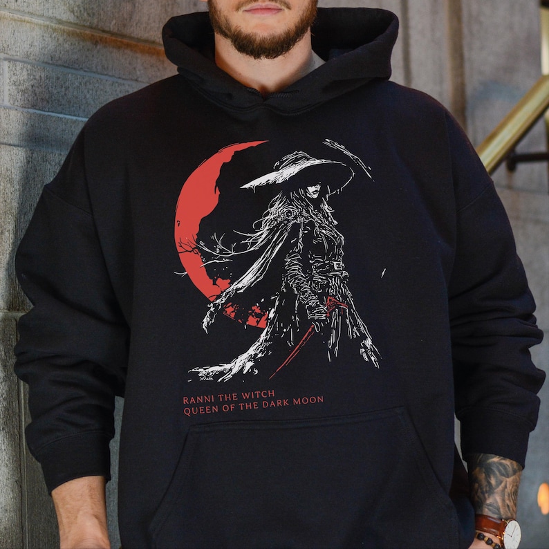Elden Ring Ranni Sweatshirt, Queen of the Dark Moon Pullover, Soulslike ...