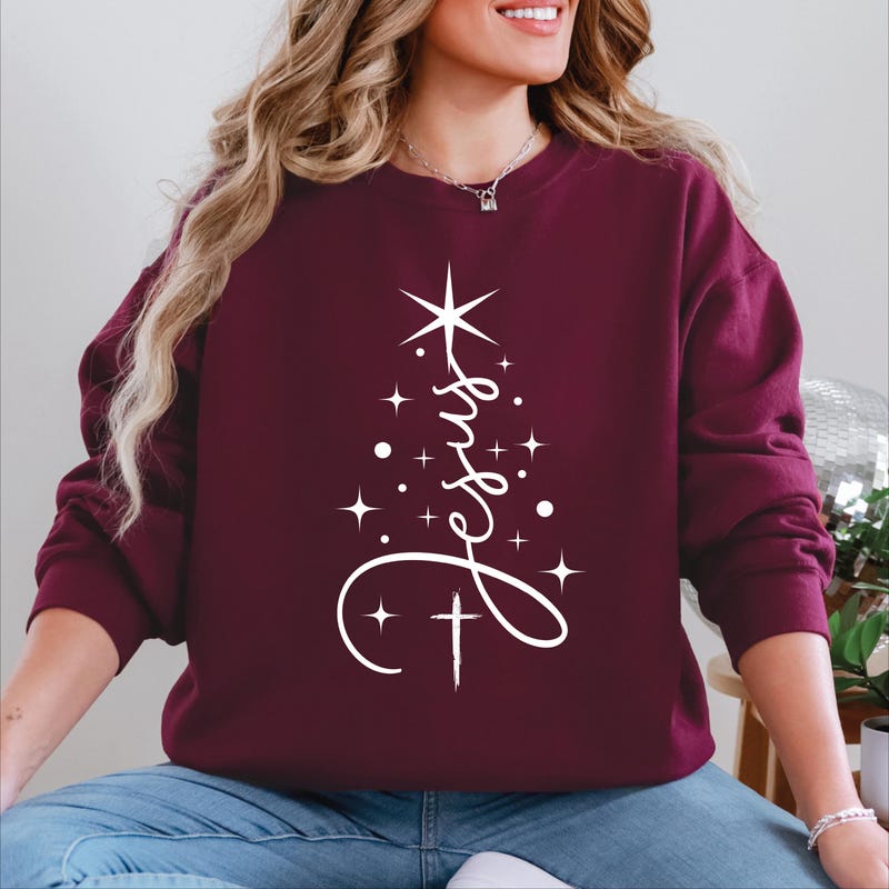 Cross Christ Sweat - Etsy