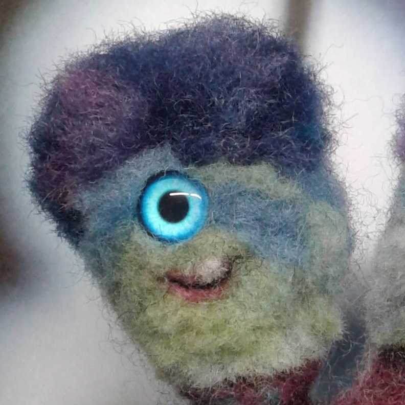 Needle Felted Alien Snickler - Etsy