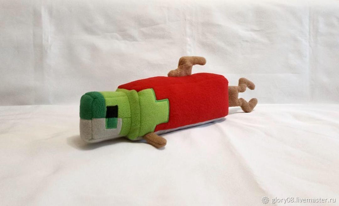 Minecraft Salmon Plush, Minecraft Plushie Gamer Gift - Etsy UK