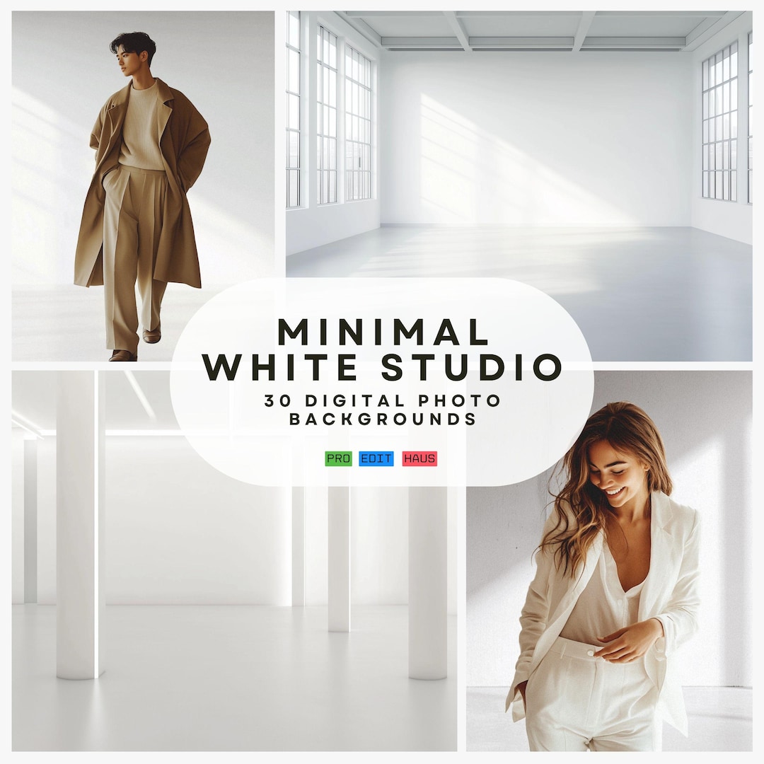 White Studio Background, Minimal Loft, Maternity Backdrop, Portrait ...