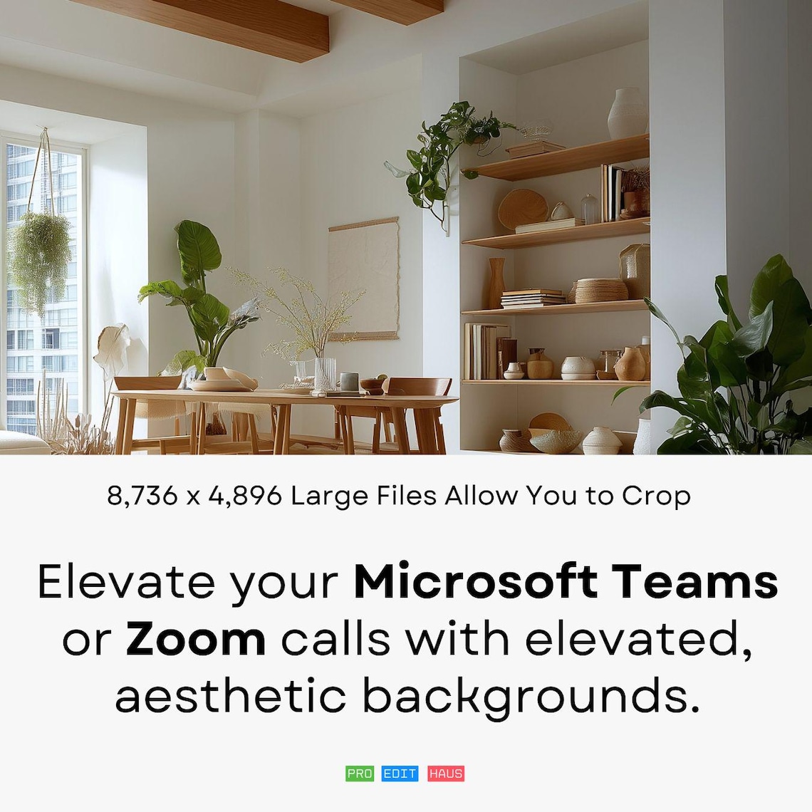 Virtual Background, Microsoft Teams, Zoom Meeting, Aesthetic Pack of 8 ...
