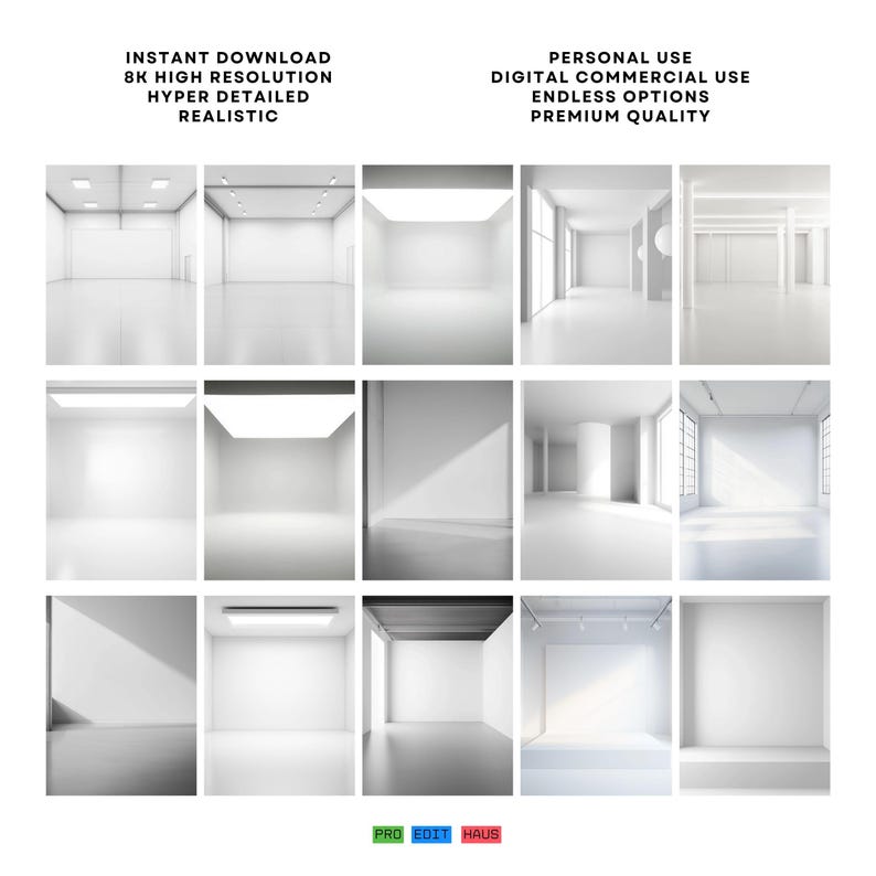 White Studio Background, Minimal Loft, Maternity Backdrop, Portrait ...