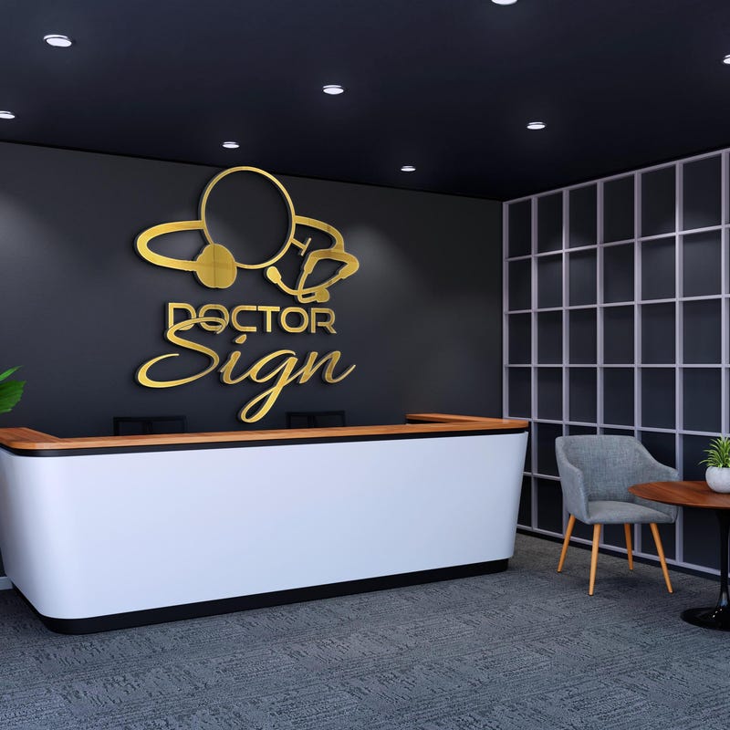 Reception Desk White - Etsy