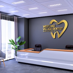 Custom Dental Sign, Acrylic Dentist Office Sign, 3D Dental Logo, Dental ...
