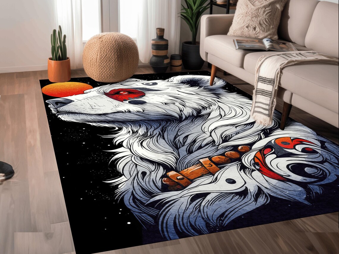 Arctic Themed Carpet, Polar Bear Rug, Children's Room Decorations ...