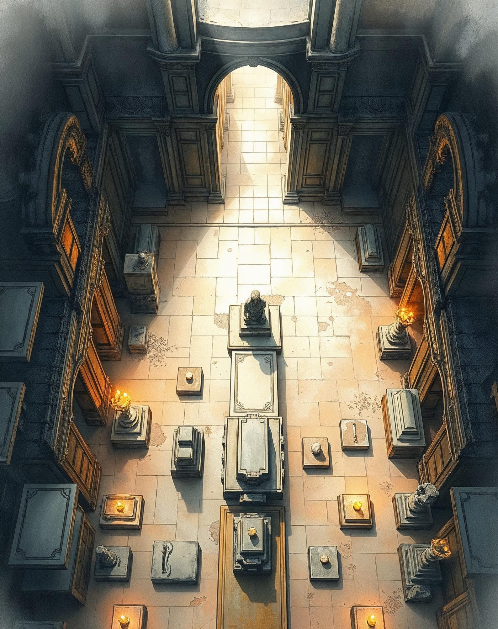 15 Battlemaps of Ancient Crypts. Pathfinder, Dnd, D&D, Dungeons and ...