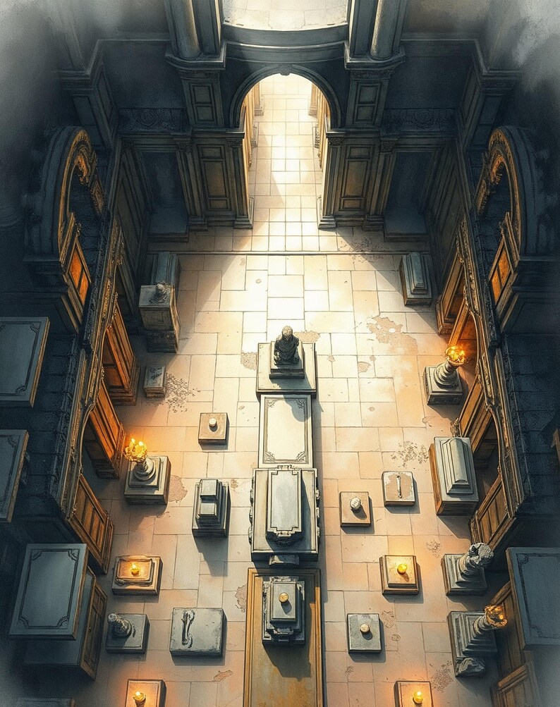 15 Battlemaps of Ancient Crypts. Pathfinder, Dnd, D&D, Dungeons and ...