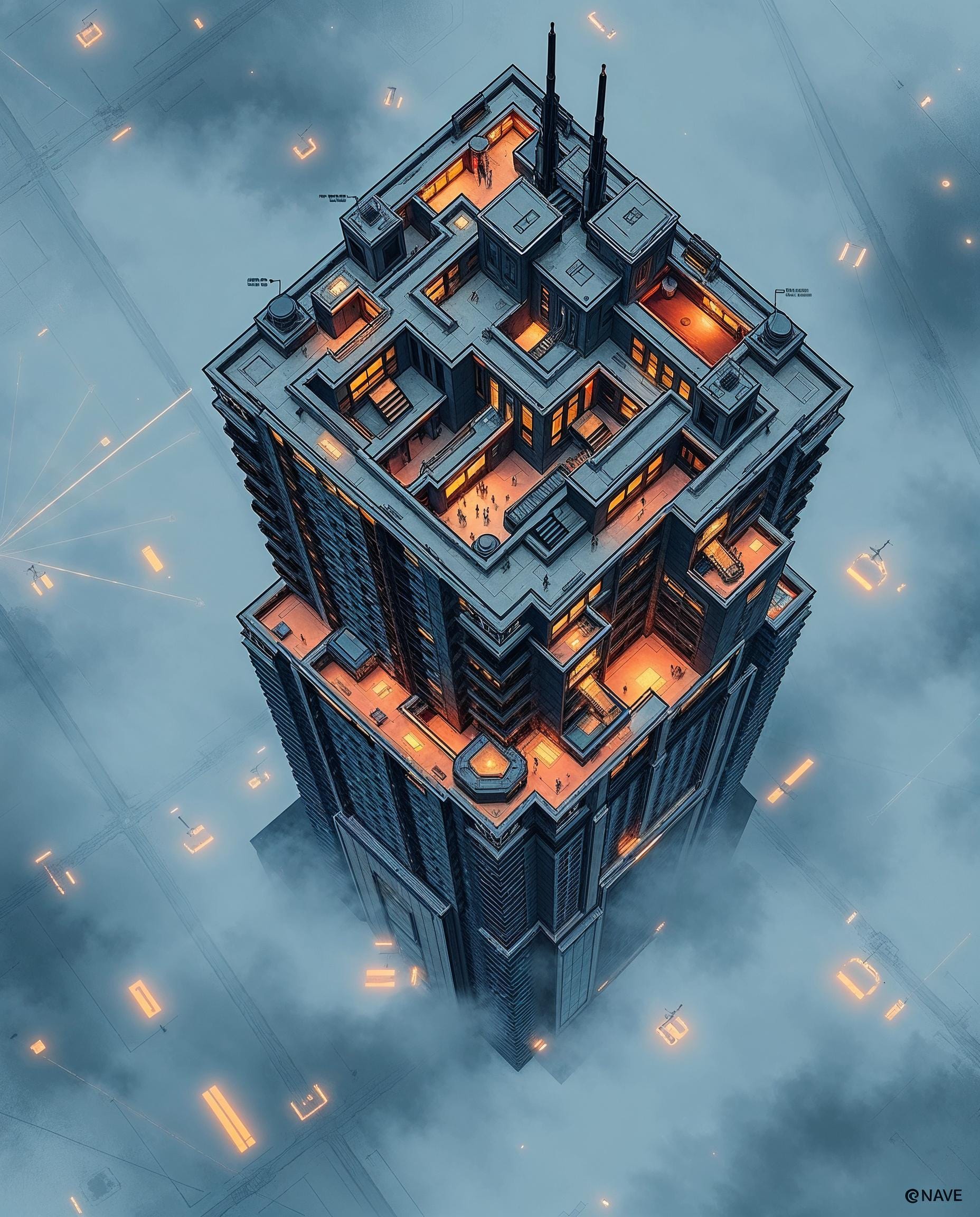 10 Battlemaps of Cyberpunk Rooftops. Starfinder, Cyberpunk 2020, RED ...