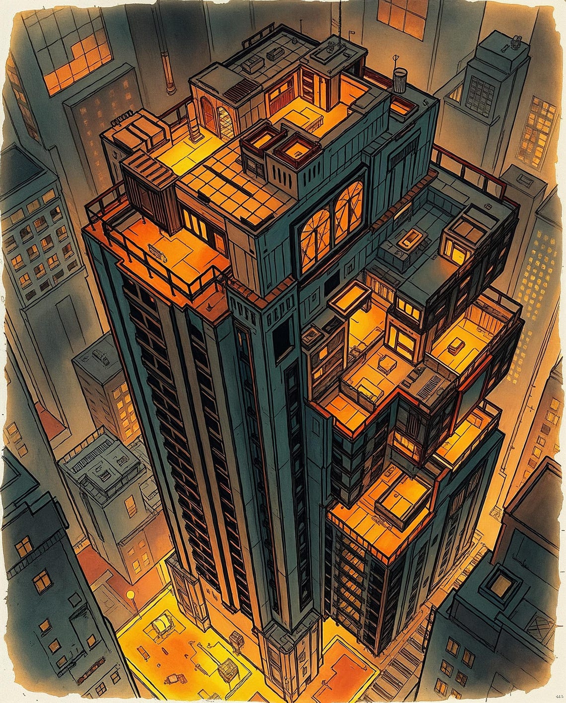 10 Battlemaps of Cyberpunk Rooftops. Starfinder, Cyberpunk 2020, RED ...