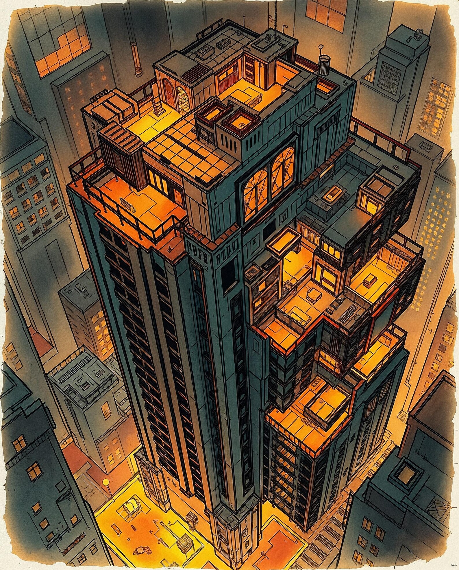 10 Battlemaps of Cyberpunk Rooftops. Starfinder, Cyberpunk 2020, RED ...