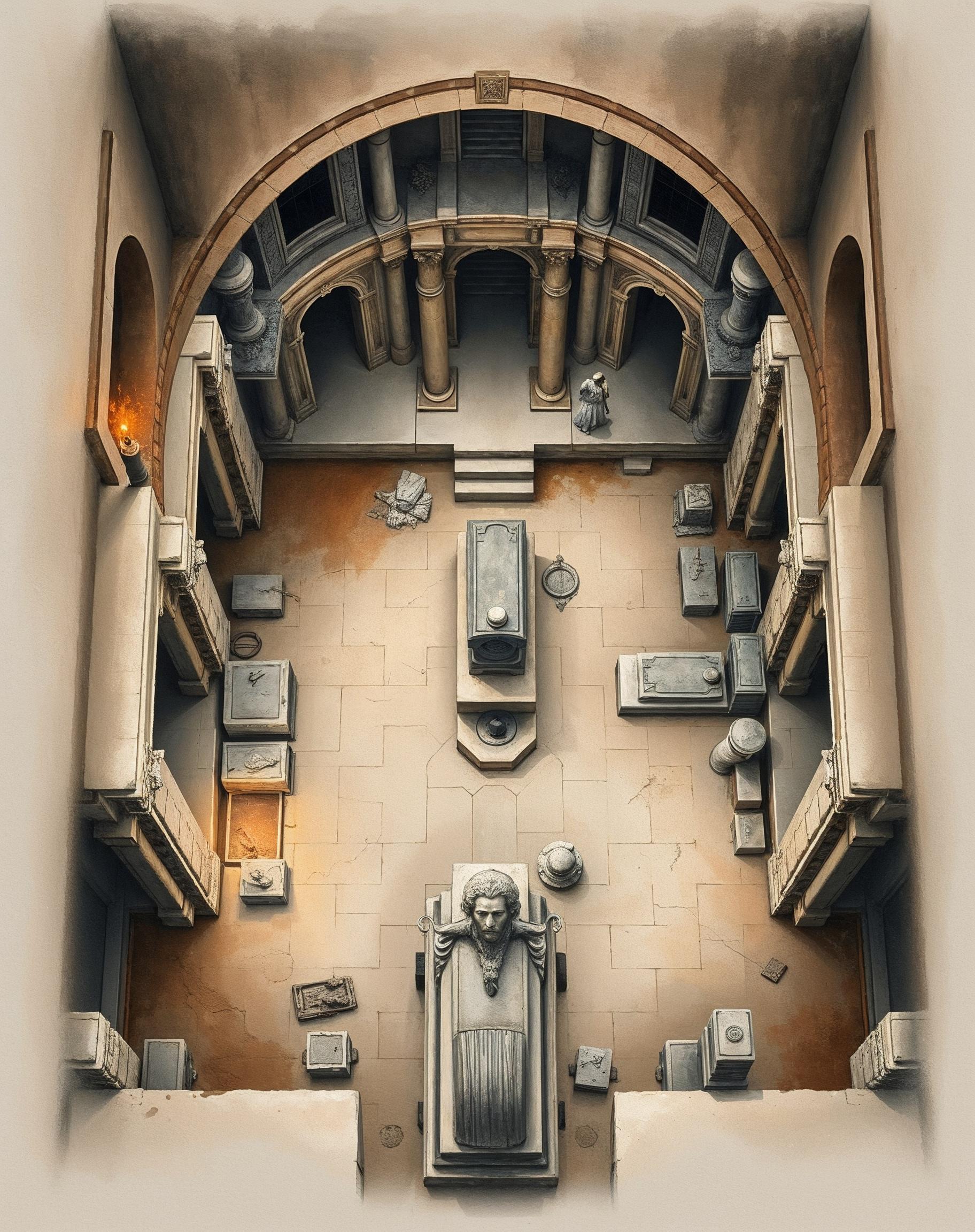 15 Battlemaps of Ancient Crypts. Pathfinder, Dnd, D&D, Dungeons and ...