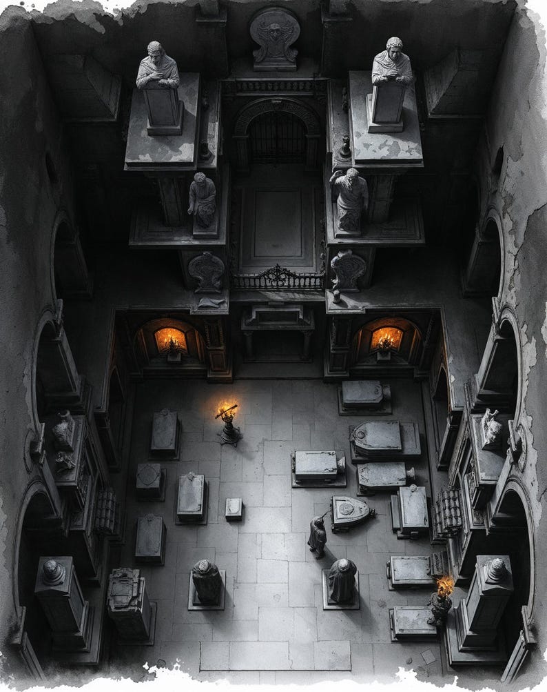 15 Battlemaps of Ancient Crypts. Pathfinder, Dnd, D&D, Dungeons and ...
