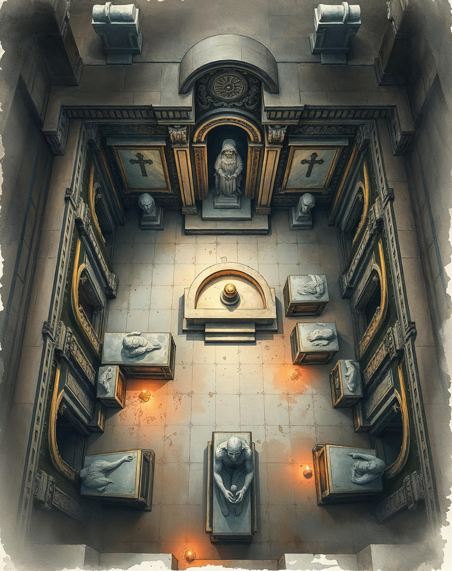 15 Battlemaps of Ancient Crypts. Pathfinder, Dnd, D&D, Dungeons and ...