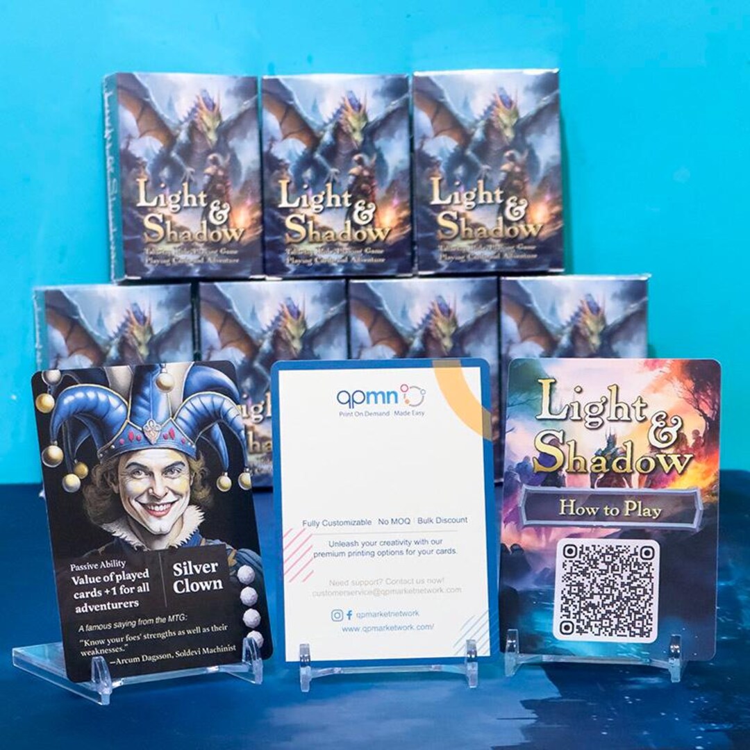 Light & Shadow: Dnd Background TRPG Card Game - Etsy