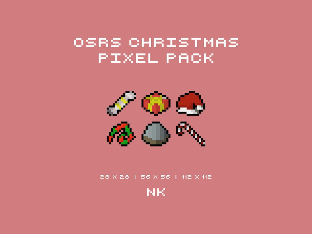 OSRS Christmas Pixel Pack | Twitch/youtube/kick/discord Emotes - Etsy