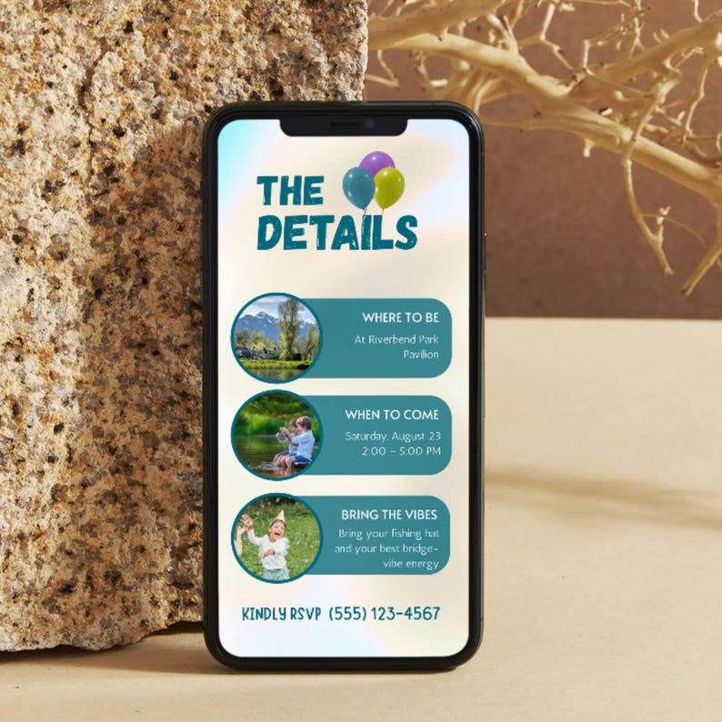 Animated Fishing Birthday Invitation, Reel Fun Fish Theme Evite ...