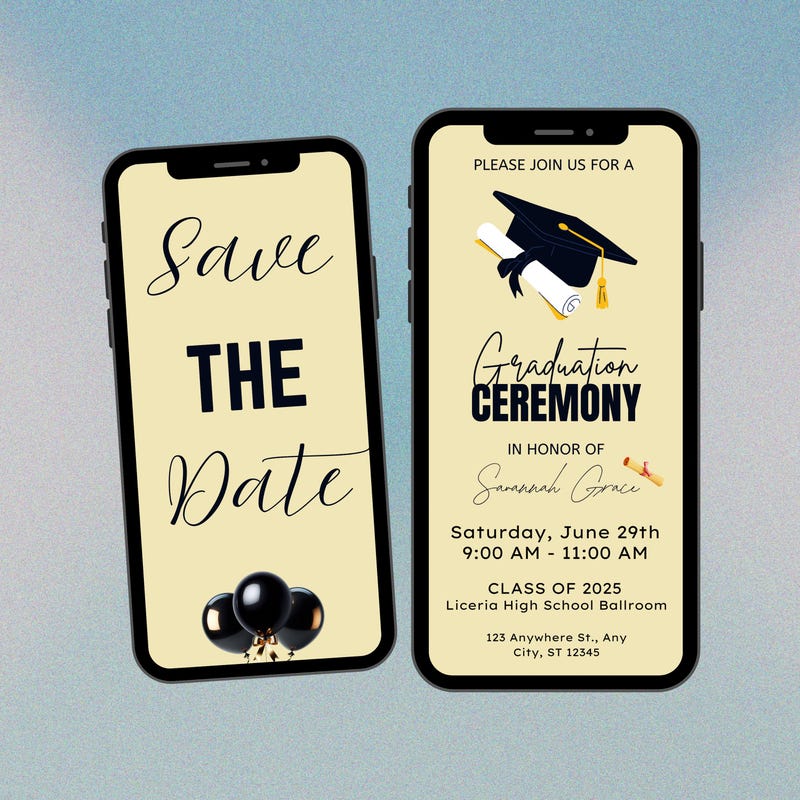 Graduation Mba Invitation - Etsy