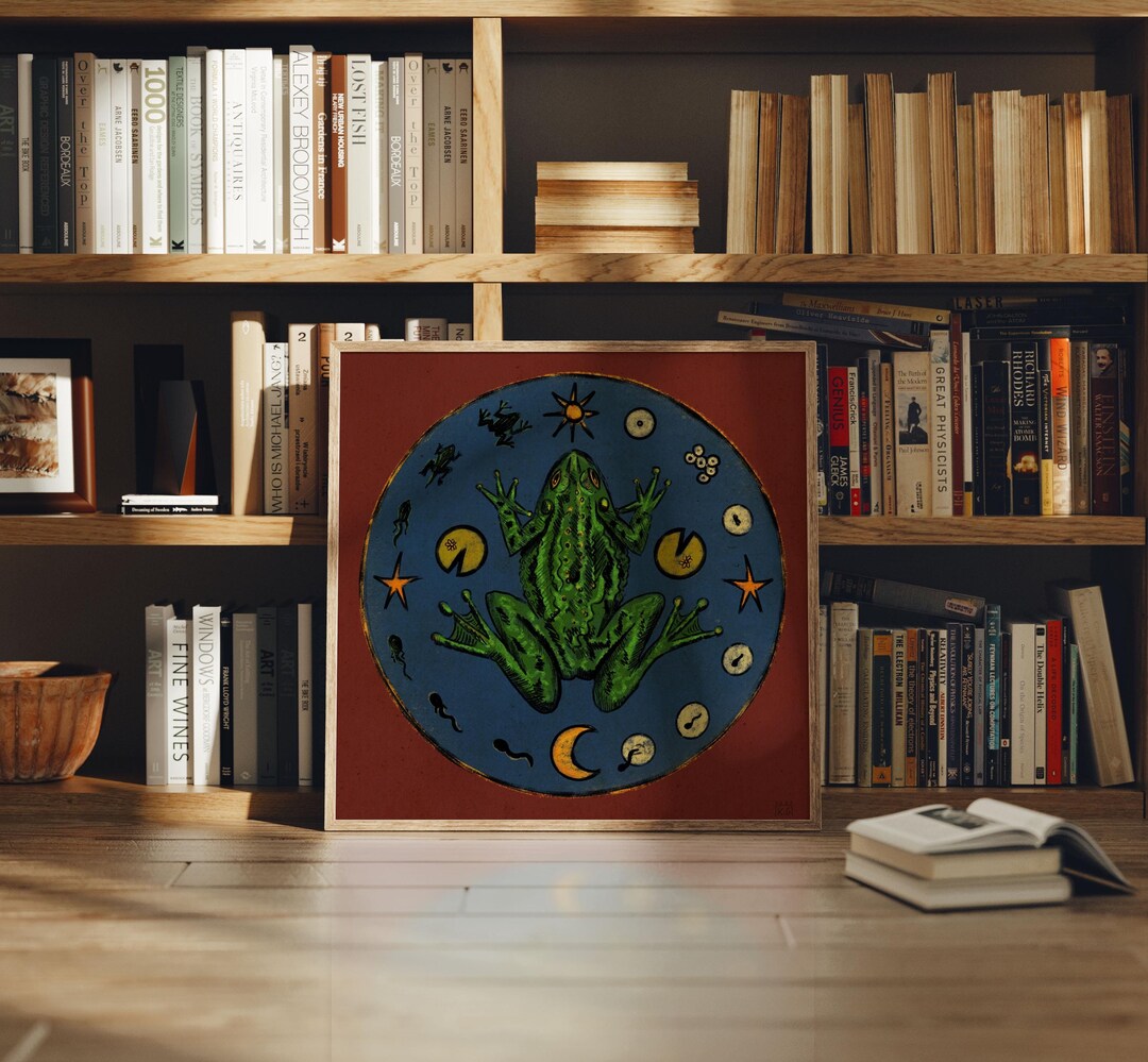 Medieval Frog Illustration - Vintage-style Amphibian Print - Frog Life ...